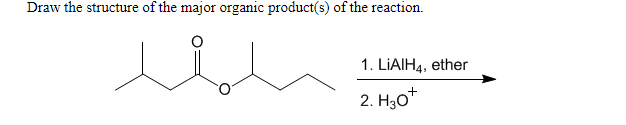 Solved Draw the structure of the major organic product(s) of | Chegg.com