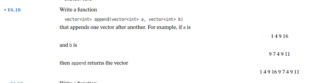 Solved E618 Write A Function Vector Append Vector A 6380