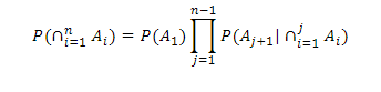 Solved P(∩i=1nAi)=P(A1)∏j=1n−1P(Aj+1∣∩i=1jAi) | Chegg.com