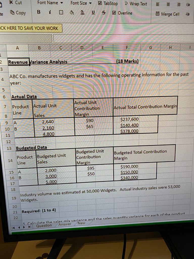 Solved Required: 1. Calculate the sales mix variance and | Chegg.com