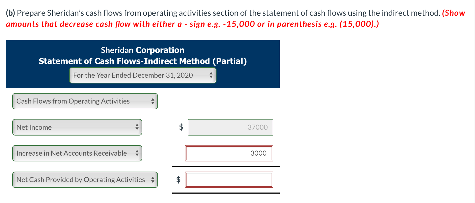 Solved Sheridan Corporation had the following 2020 income | Chegg.com