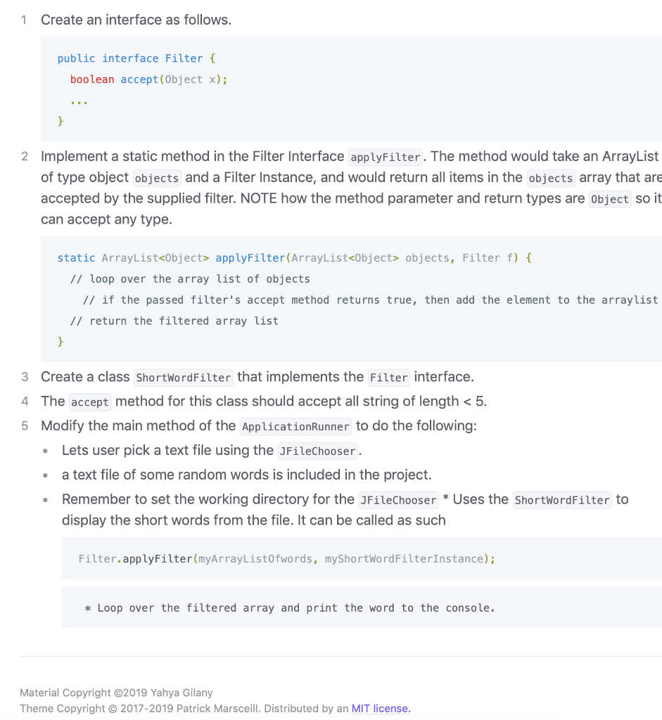 (Solved) : 1 Create Interface Follows Public Interface Filter Boolean ... (Solved) : 1 Create Interface Follows Public Interface Filter Boolean ...