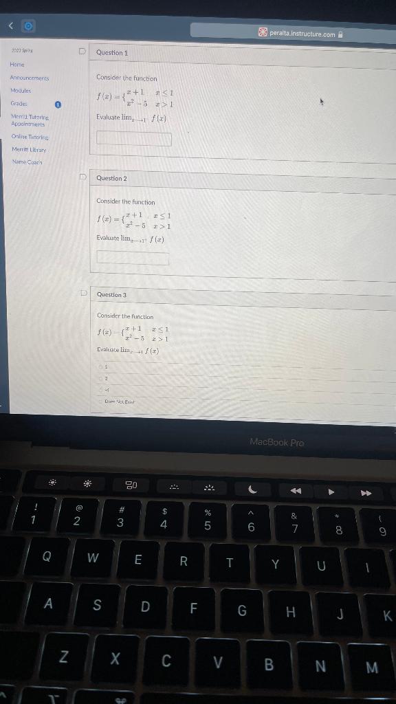 Solved Consices the function f(x)={x+1x2−5π 1 Evaluate | Chegg.com