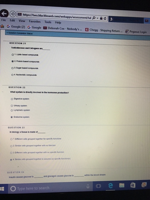 Solved https//twa blackboard om/webapps/assessment/tal p c | Chegg.com