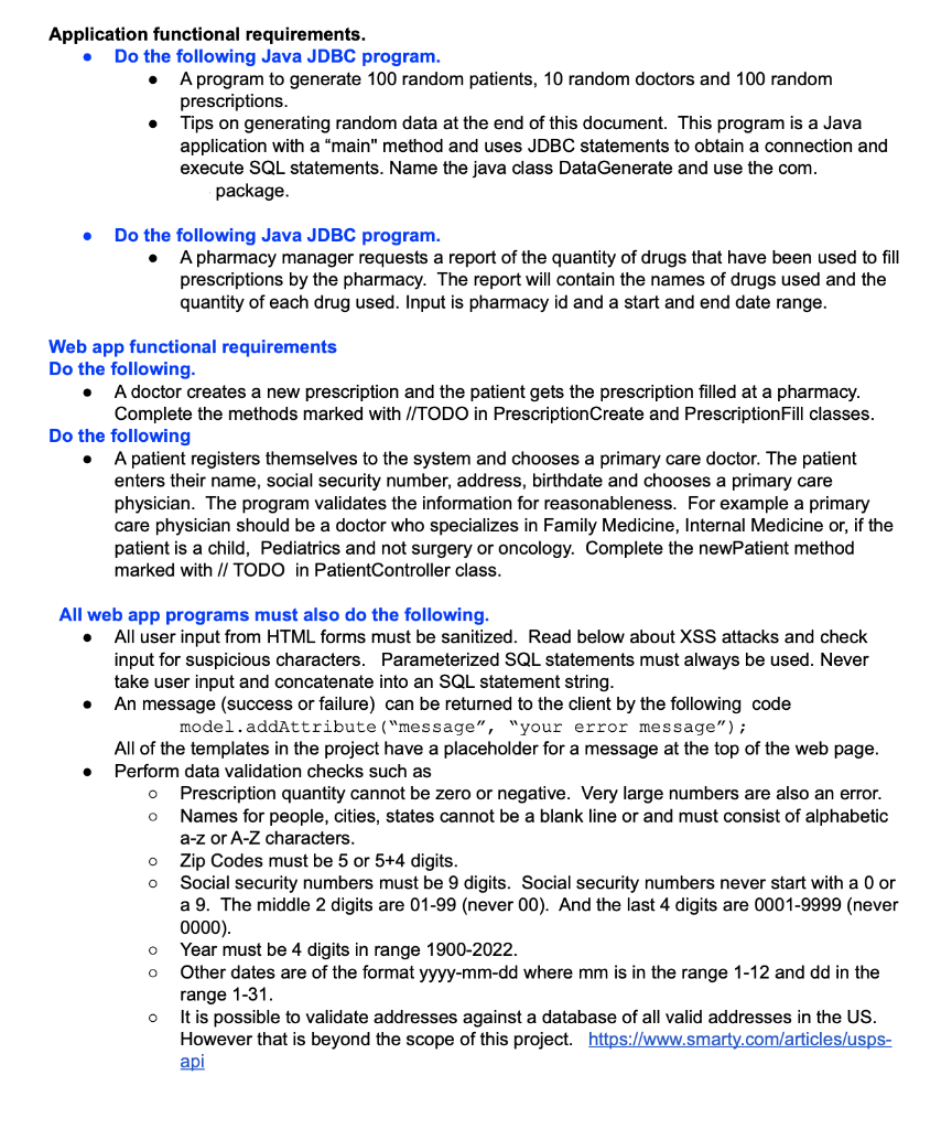 Solved Application functional requirements. Do the | Chegg.com