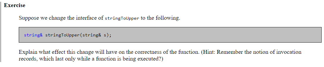 Solved ercise Suppose we change the interface of | Chegg.com