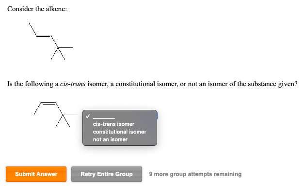 Solved Name Each Alkene And Specify Its Configuration By