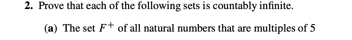 Solved 2. Prove that each of the following sets is countably | Chegg.com