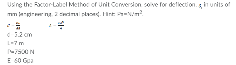 Solved AE Using the Factor-Label Method of Unit Conversion, | Chegg.com
