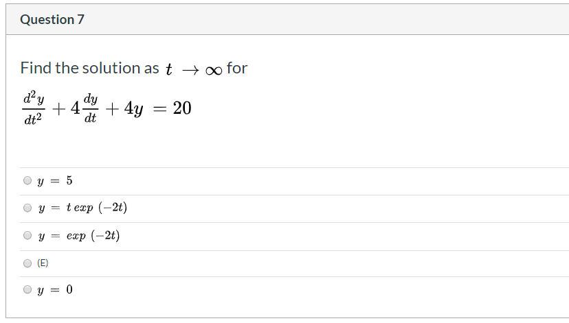 Solved If the complementary solution of the equation: 4y” + | Chegg.com