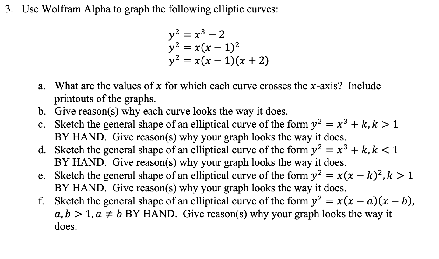 Solved 3. Use Wolfram Alpha to graph the following elliptic | Chegg.com