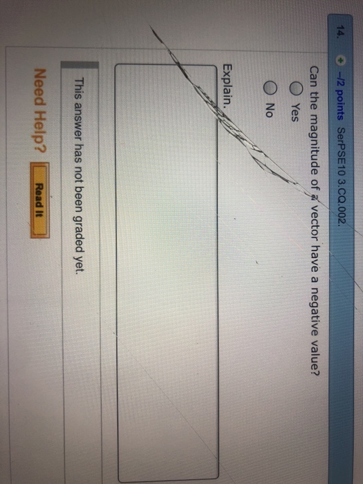 Solved points SerPSE10 3.CQ.002 Can the magnitude of , | Chegg.com Solved points SerPSE10 3.CQ.002 Can the magnitude of , | Chegg.com