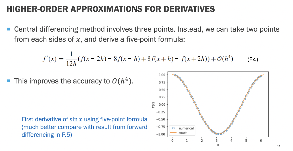 Solved - Central differencing method involves three points. | Chegg.com Solved - Central differencing method involves three points. | Chegg.com