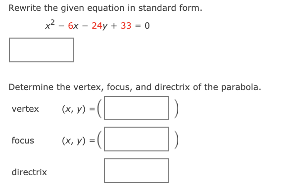 Solved Write the equation for the hyperbola in standard | Chegg.com