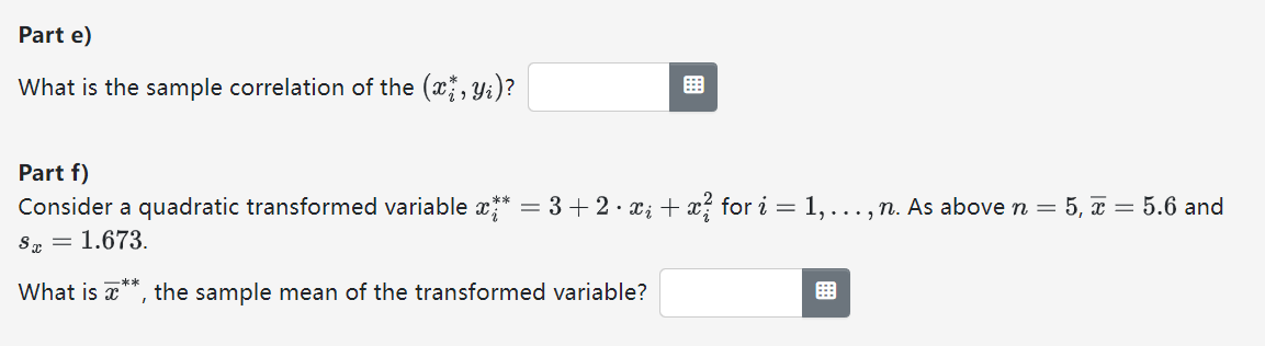 Solved Consider n=5 pairs (x1,y1),…,(xn,yn). Let | Chegg.com