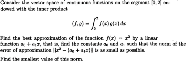 Solved Consider the vector space of continuous functions on | Chegg.com