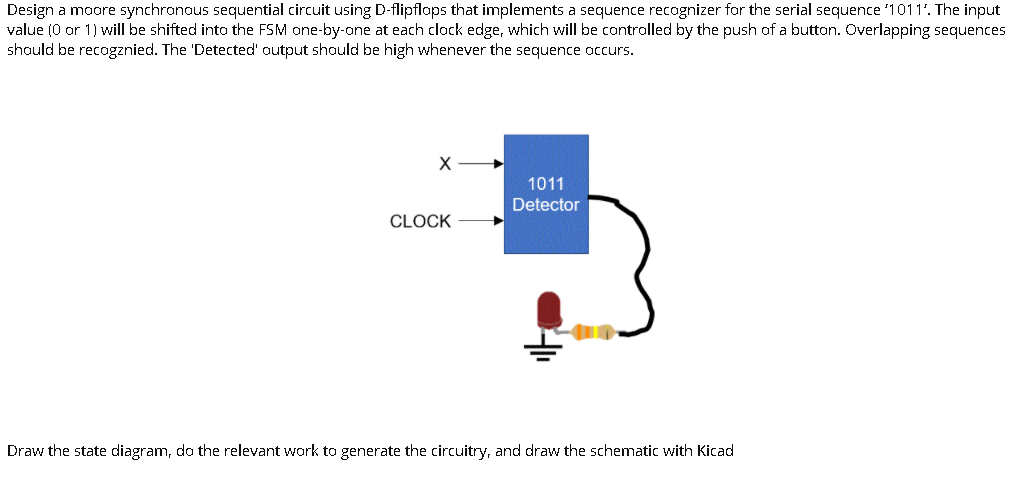 Solved Design A Moore Synchronous Sequential Circuit Using 2594