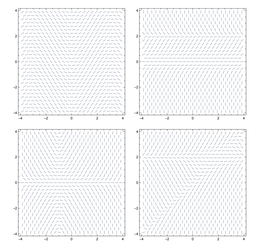 Solved 1 ﻿direction Fields For Four First Order Odes
