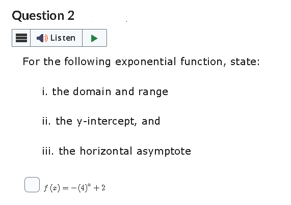 Solved Rewrite the following exponential functions as | Chegg.com