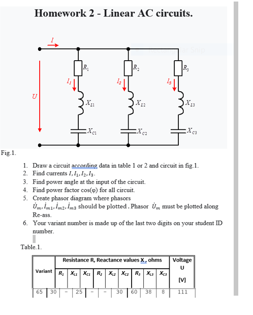Solved Homework 2 - Linear AC circuits. R R 13 X21 X2 X23 | Chegg.com