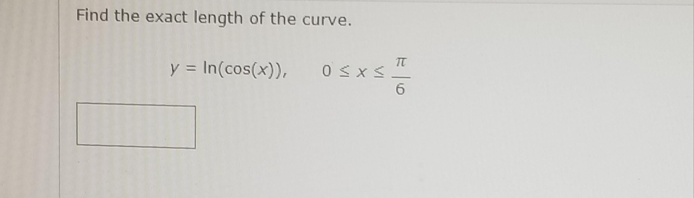 Solved Find the exact length of the curve. | Chegg.com