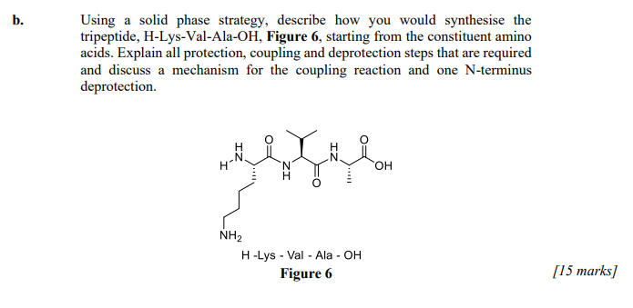 Solved b. Using a solid phase strategy, describe how you | Chegg.com