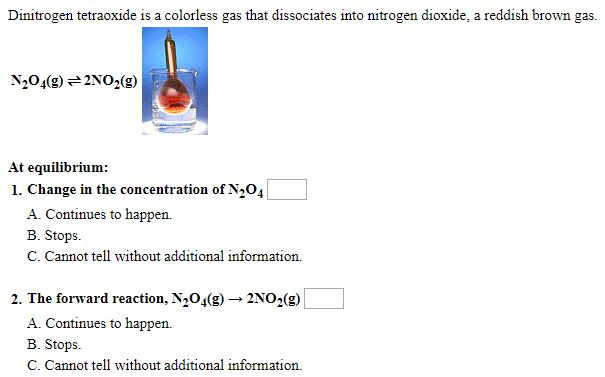 Solved Dinitrogen tetraoxide, a colorless gas, exists in | Chegg.com