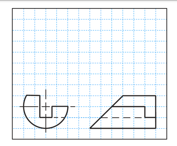 Solved Problem 1 Given the two views of a multiview drawing | Chegg.com