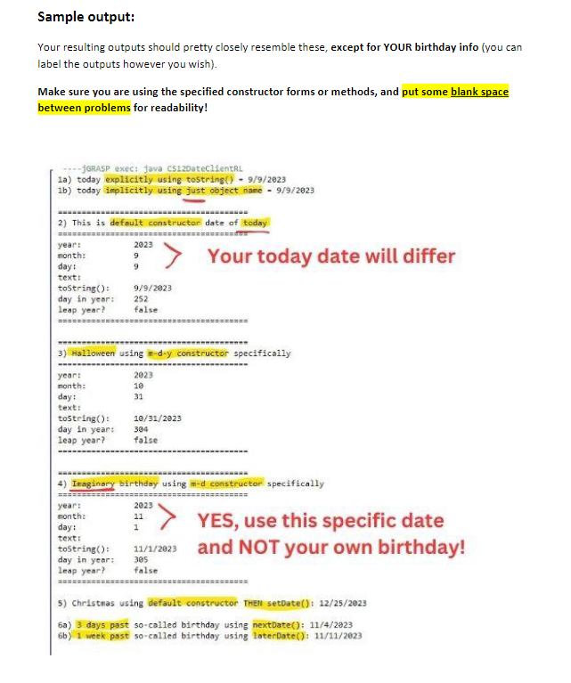 Solved WRITE A JAVA CODE USING THESE REQUIREMENTS!! Create | Chegg.com