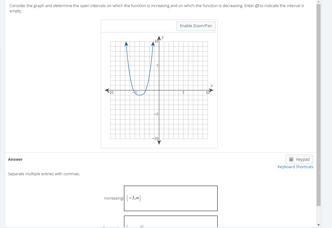 Solved Consider the graph and determine the open intervals | Chegg.com