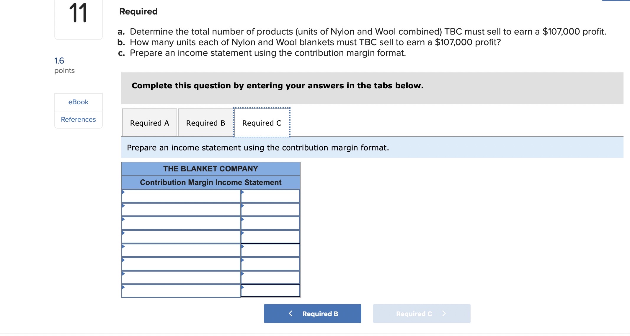 Solved c. Prepare an income statement using the contribution | Chegg.com