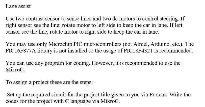 Microcontroller is 18F4321 I need proteus project and | Chegg.com