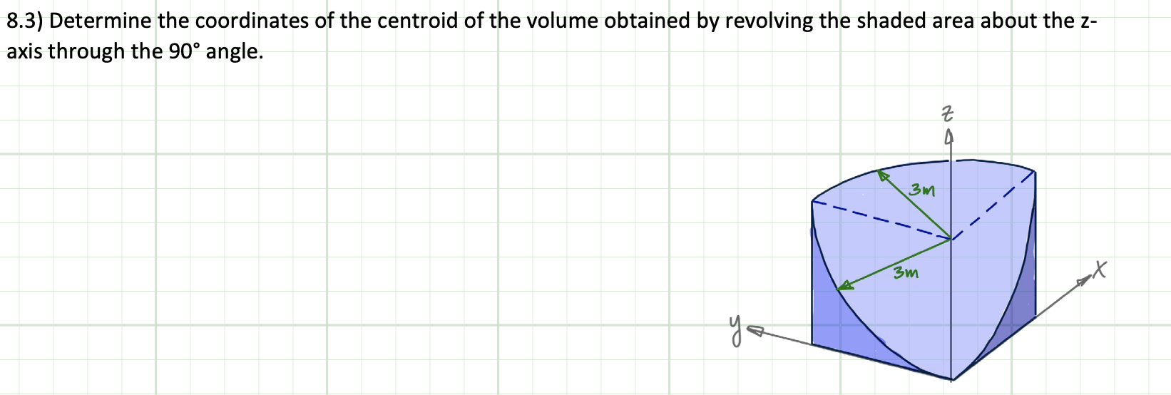 Solved Determine the coordinates of the centroid of the | Chegg.com