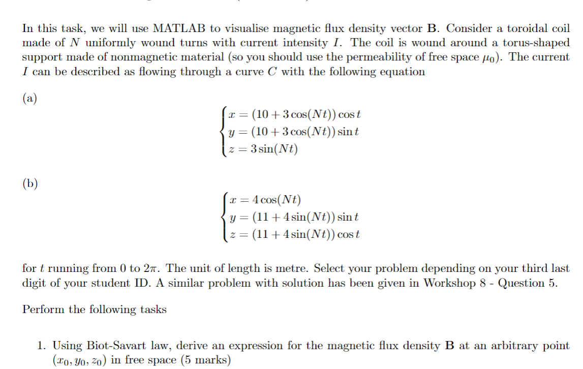 Solved In this task, we will use MATLAB to visualise | Chegg.com