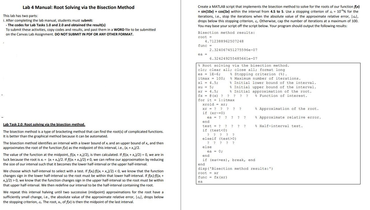 Solved (FAST RATING) MATLAB programming QUESTION. Type out a | Chegg.com