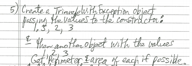 Solved * 12.5 (111egal TriangleException) Programming | Chegg.com