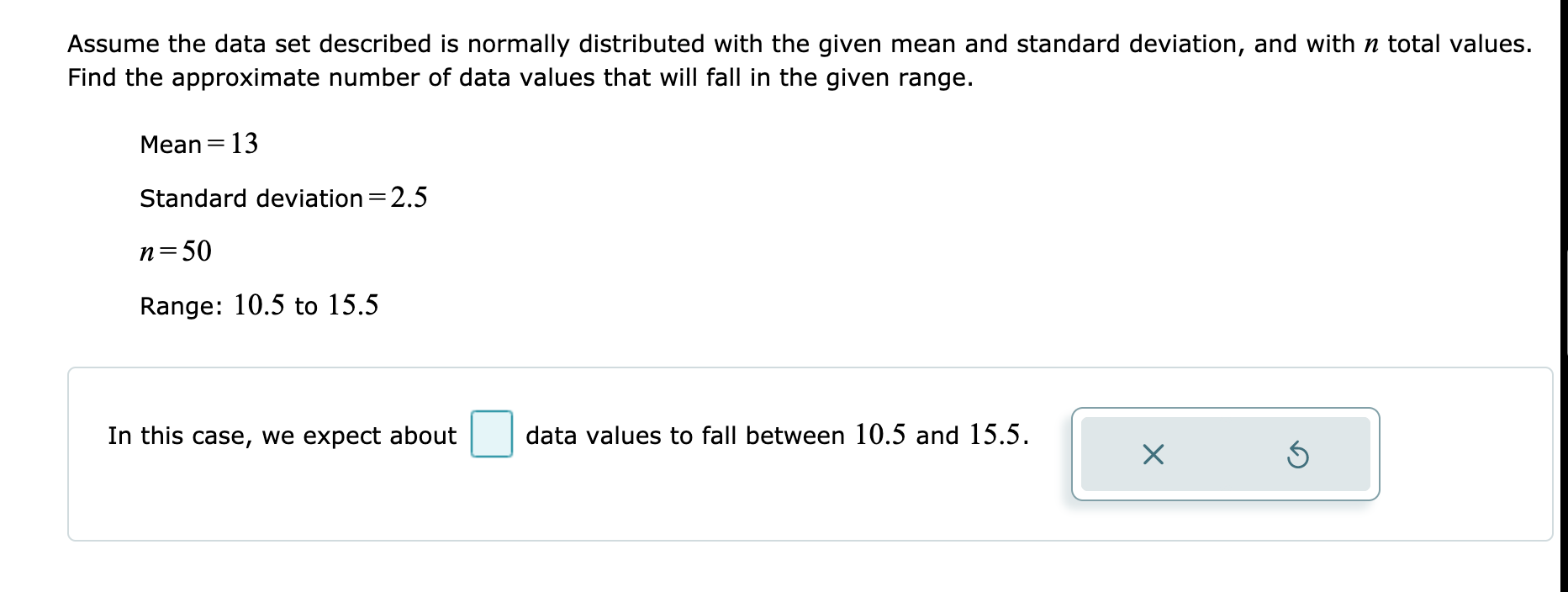 Solved Assume the data set described is normally distributed | Chegg.com