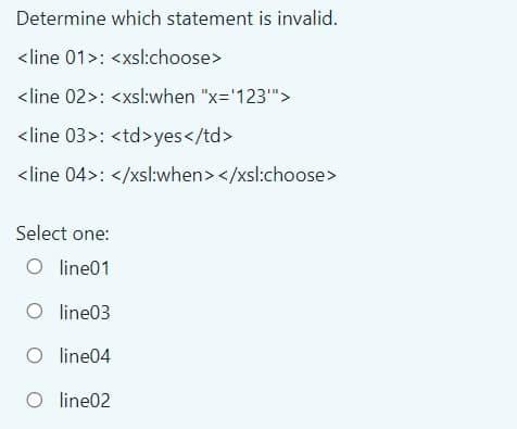 Solved Determine which statement is invalid. | Chegg.com
