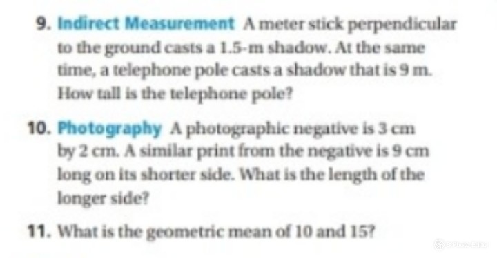 Solved 9. Indirect Measurement A meter stick perpendicular | Chegg.com