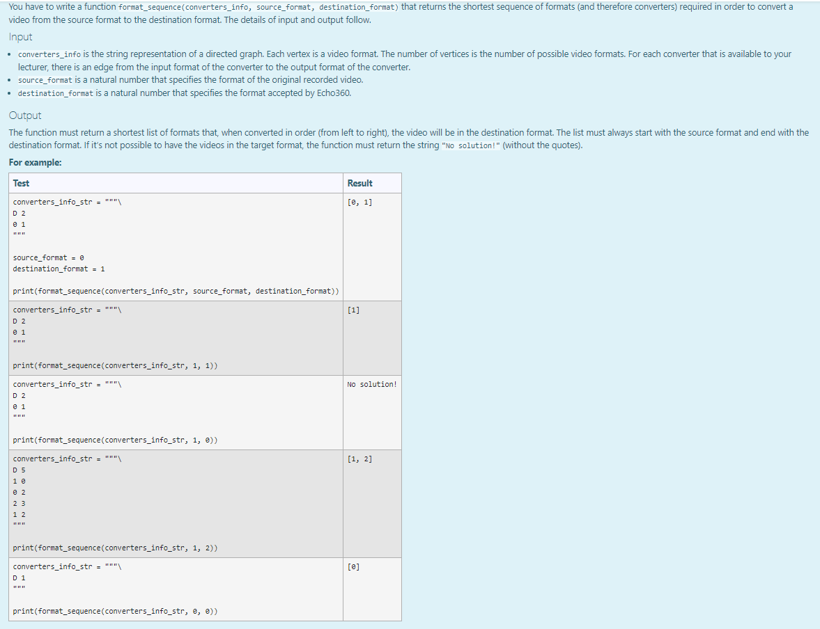 PYTHON LANGUAGEThis needs to be coded in python. | Chegg.com