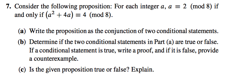 Solved 7. Consider the following proposition: For each | Chegg.com