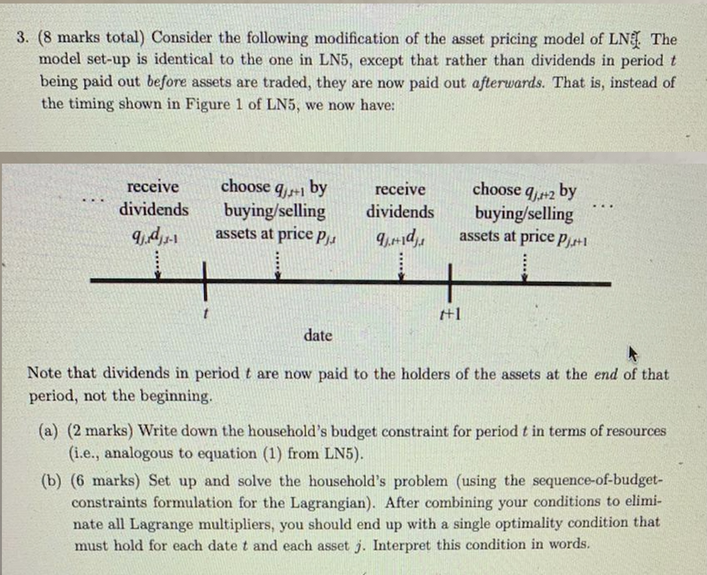 3. (8 marks total) Consider the following | Chegg.com