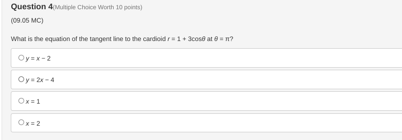 Solved Question 10(Multiple Choice Worth 10 points (06.08 | Chegg.com