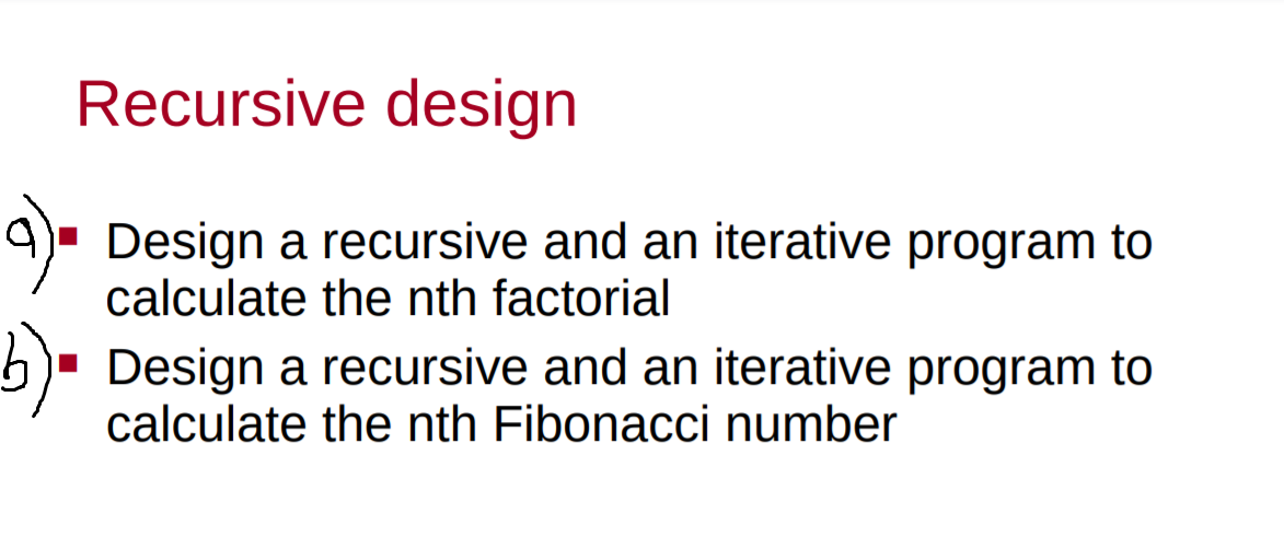 Solved Recursive design 9). Design a recursive and an | Chegg.com