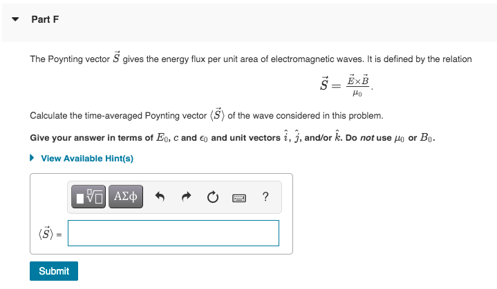 Solved Electromagnetic waves transport energy. This problem | Chegg.com