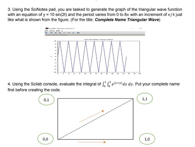 Solved 1. Using the SciNotes pad, you are tasked to generate | Chegg.com