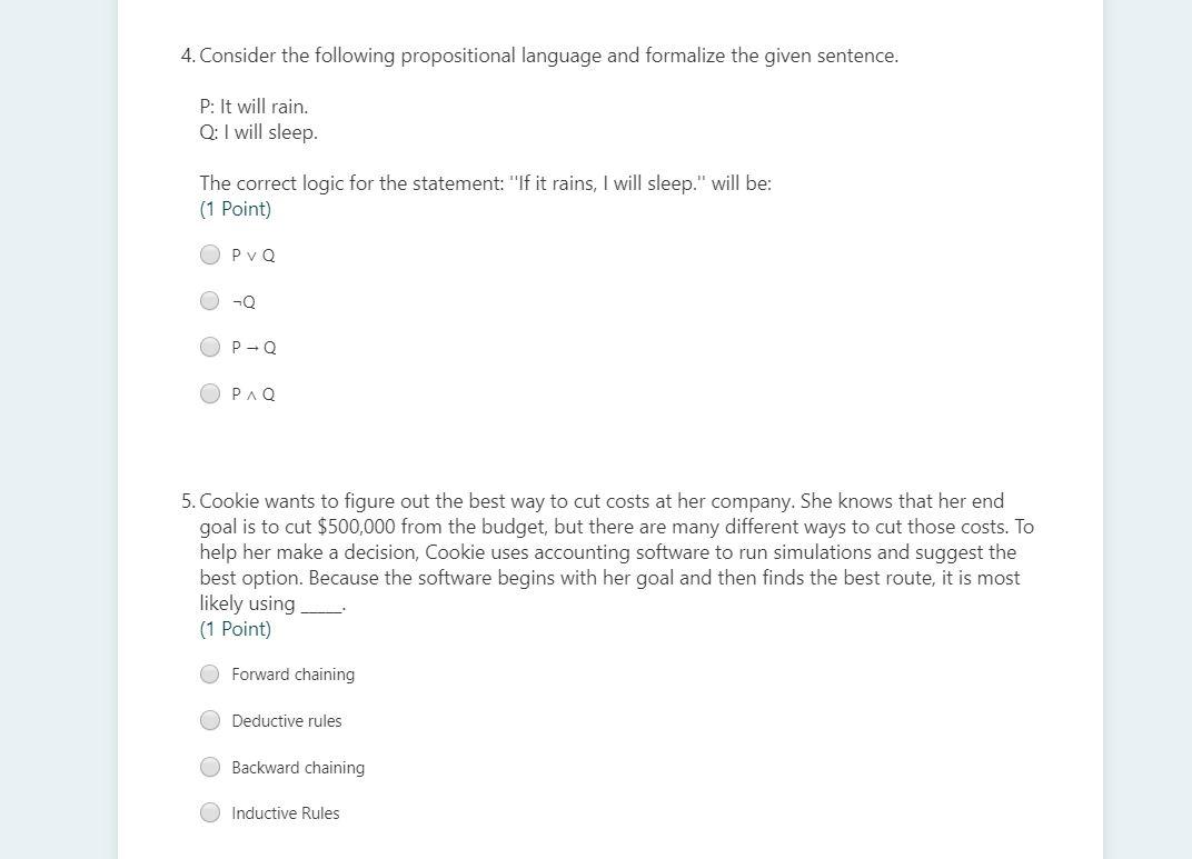 Solved 4. Consider the following propositional language and | Chegg.com