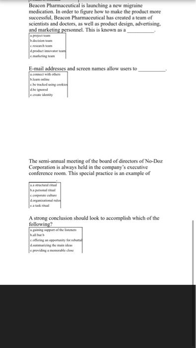 Solved Beacon Pharmaceutical is launching a new migraine | Chegg.com