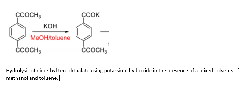 Solved COOK COOCH3 KOH MeOH/toluene COOCH3 COOCH3 Hydrolysis | Chegg.com