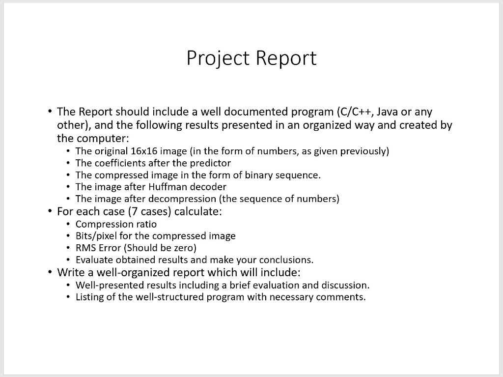 JPEG Lossless Encoder Block Diagram Entropy Encoder | Chegg.com